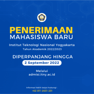 Pengumuman Perpanjangan PMB ITNY – Institut Teknologi Nasional Yogyakarta